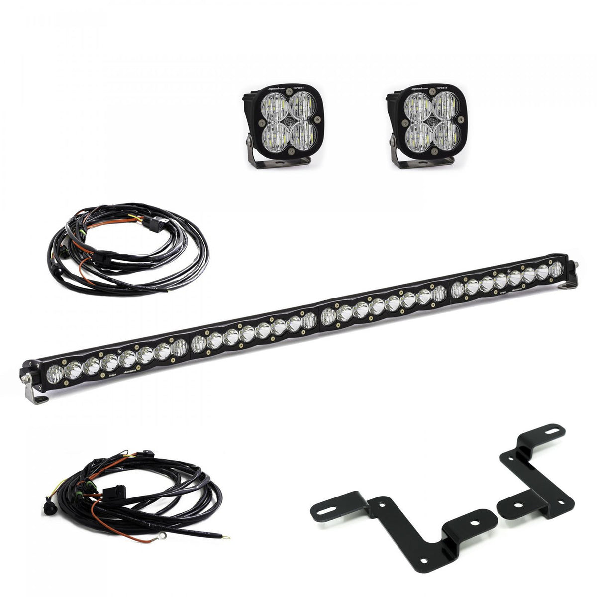 Jeep JL/JT Squadron Sport/S8 40 Inch A-Pillar/Cowl Mount Light Kit - J – Customs Unlimited LLC