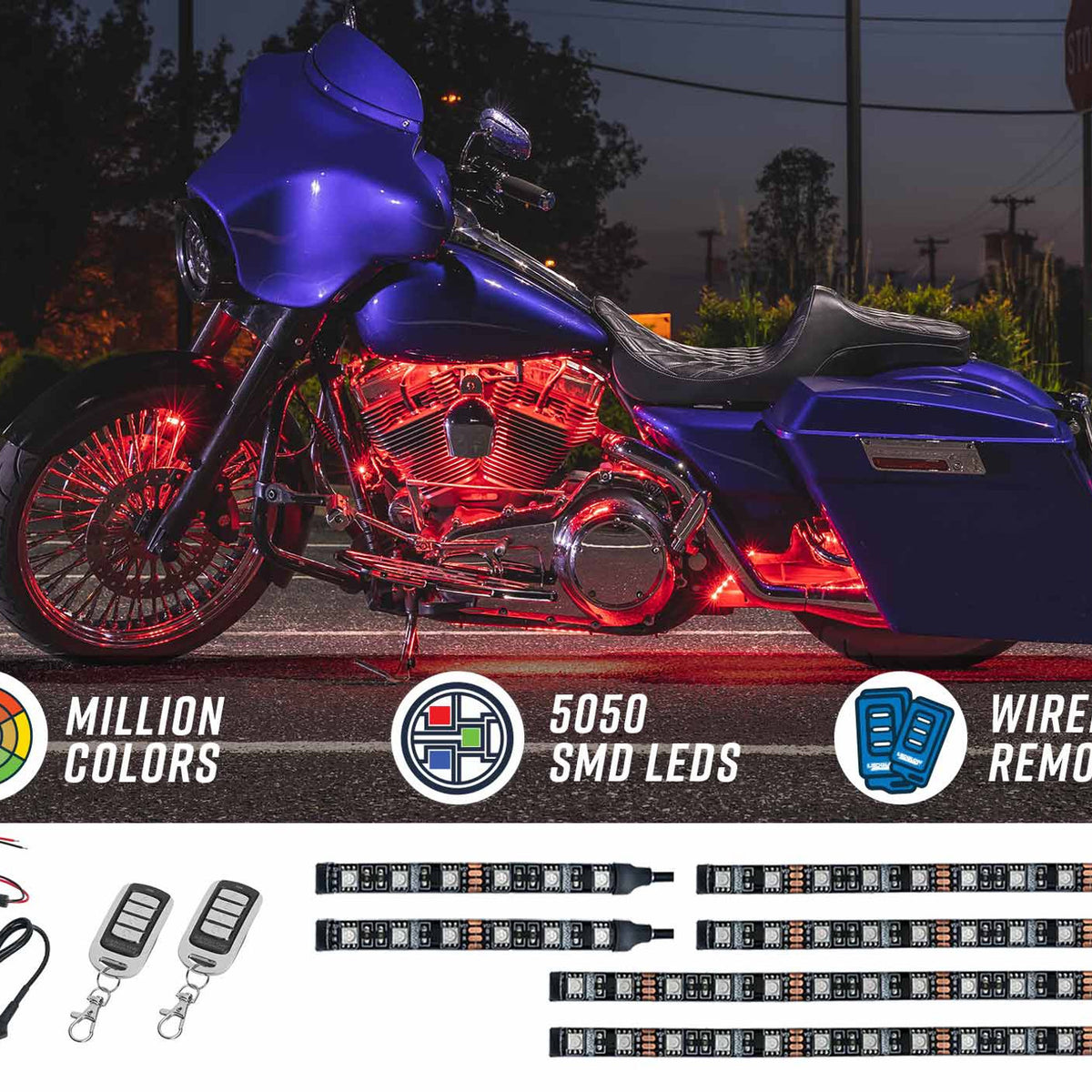 Advanced Million Color LED Motorcycle Lighting Kit – Customs Unlimited LLC