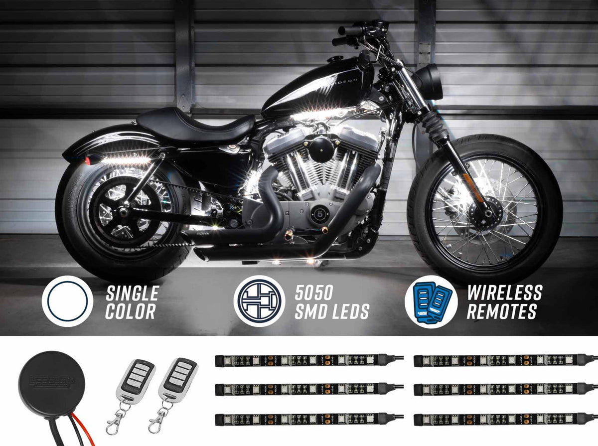 Advanced White LED Mini Motorcycle Lighting Kit – Customs Unlimited LLC