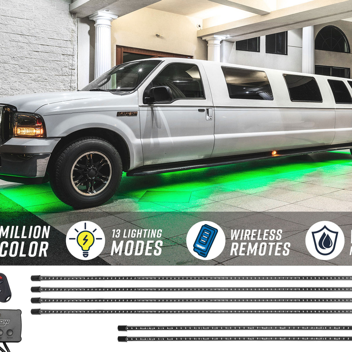 Million Color Slimline LED Limousine Underbody Lighting Kit – Customs ...