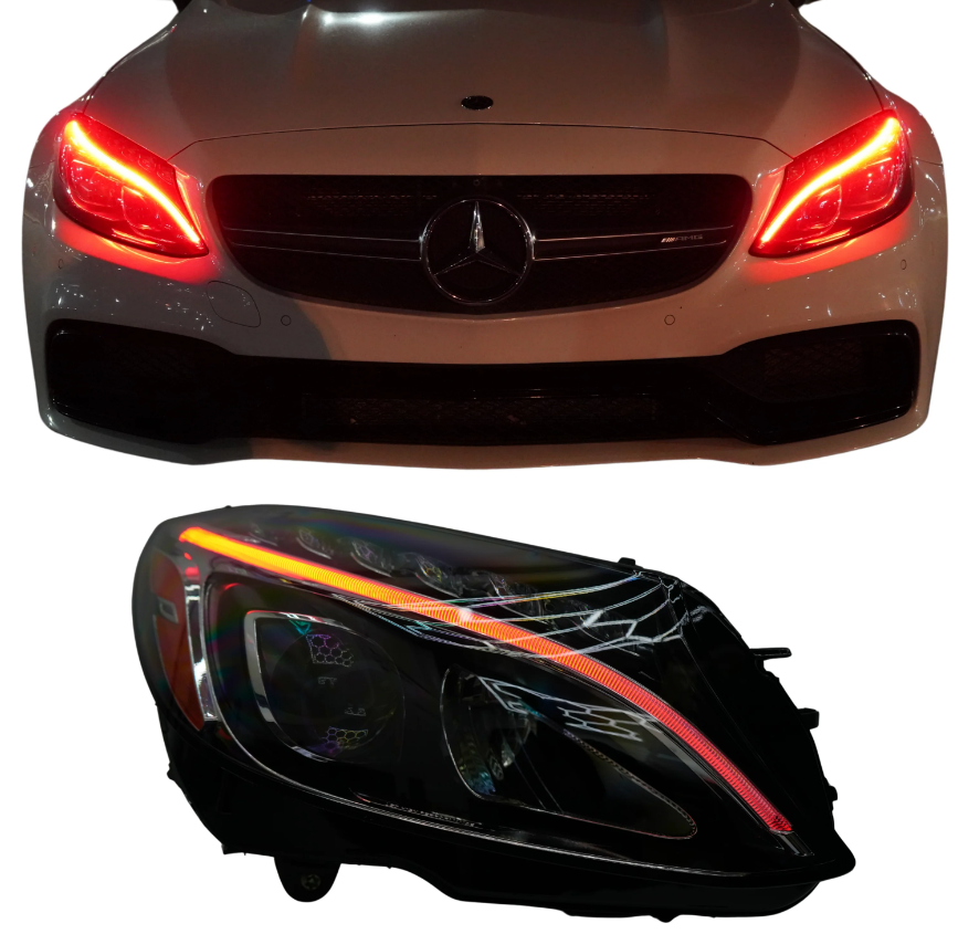 Mercedes Benz C-Class RGBW Multicolor DRL Boards (2015-2023) – Customs ...