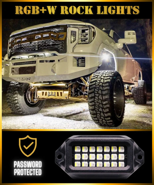 Premium RGB+W Rock Lights (42W) – Customs Unlimited LLC