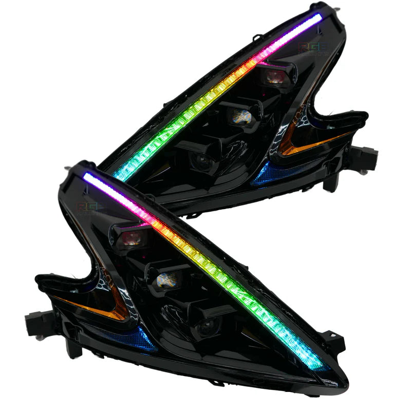 Nissan 370Z: Multicolor Flow Series Headlights (2009-2021) | XB Morimo ...